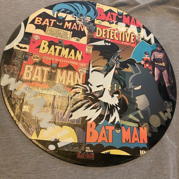 DC Comics | Art | Batman Vinyl Record Collage Pop Decor Art Graffiti ...